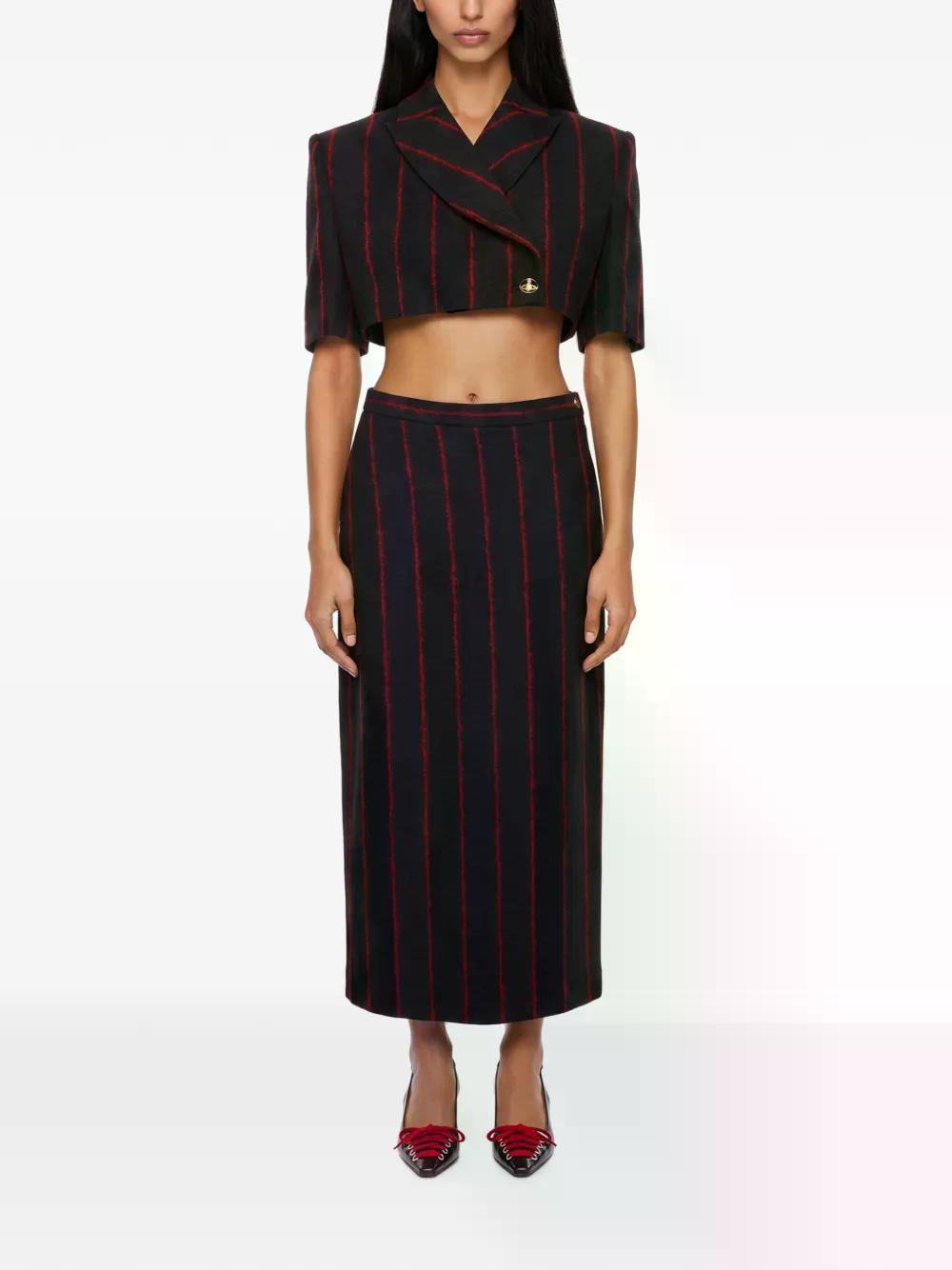 VIVIENNE WESTWOOD Vivienne Westwood Cropped Pinstripe Blazer