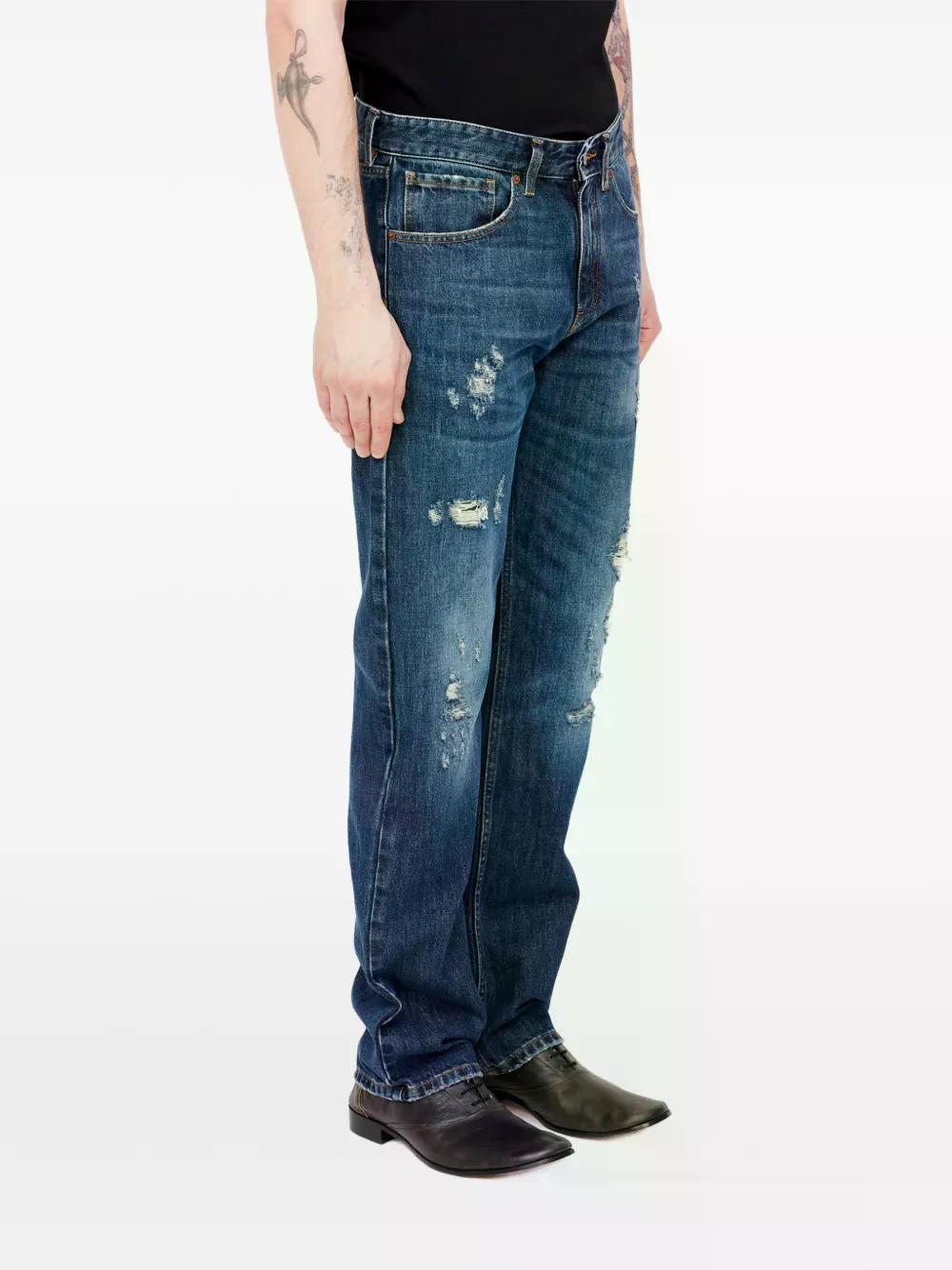 MAISON MARGIELA MM6 Maison Margiela Distressed Straight-Leg Jeans