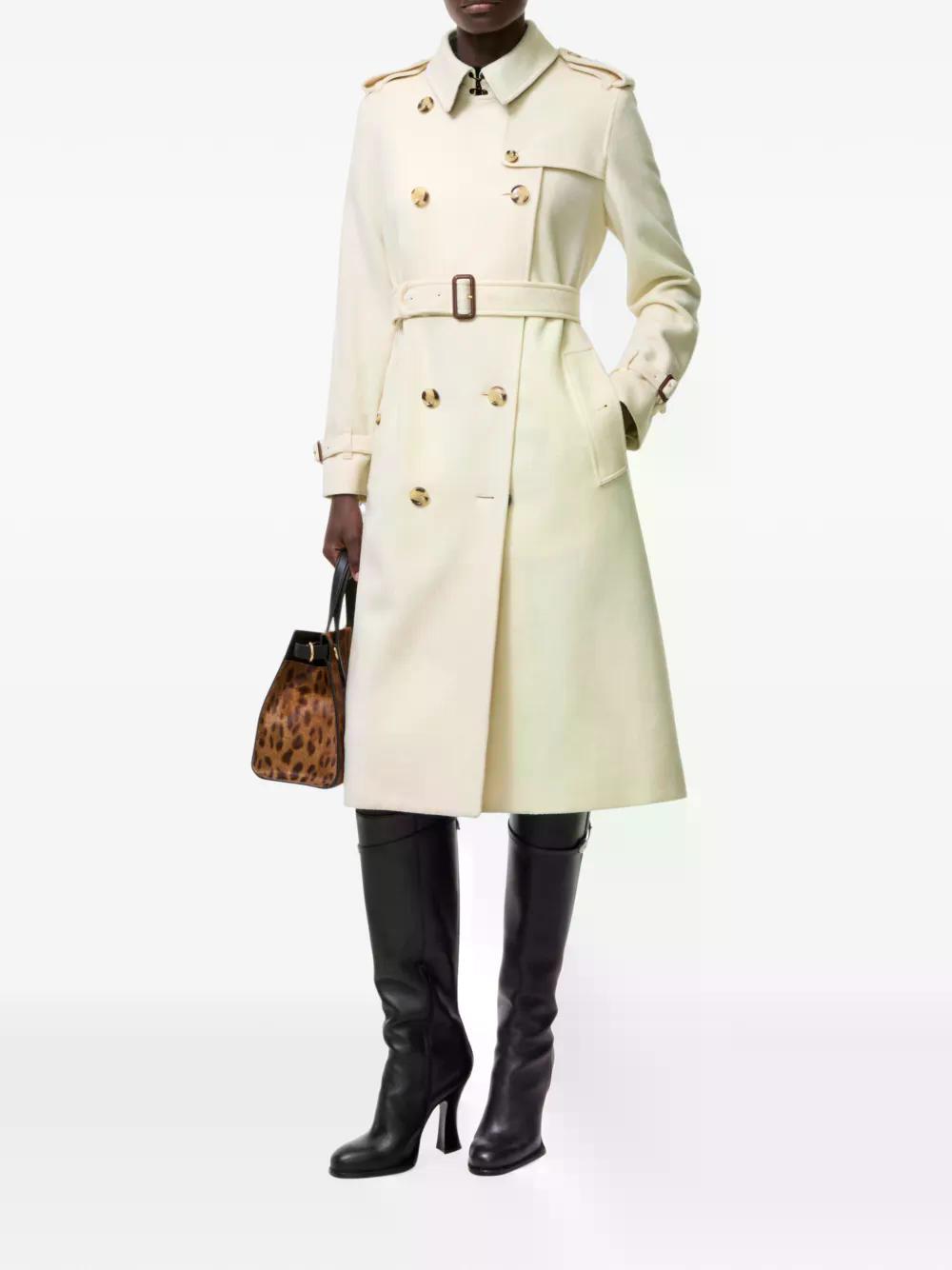 BURBERRY Burberry Long Cashmere Kensington Trench Coat
