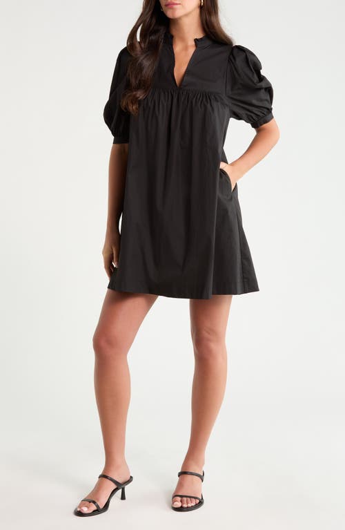 SUGARLIPS SUGARLIPS Julissa Split Neck Babydoll Mini Dress