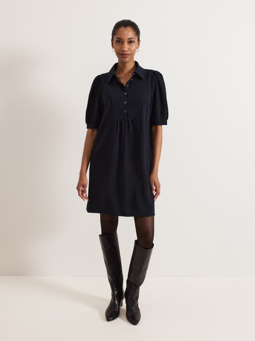 PHASE EIGHT Phase Eight Claudia Button Detail Puff Sleeve Mini Dress