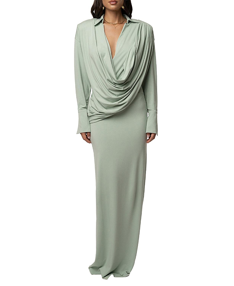 JLUXLABEL Jluxlabel Poise Draped Maxi Dress