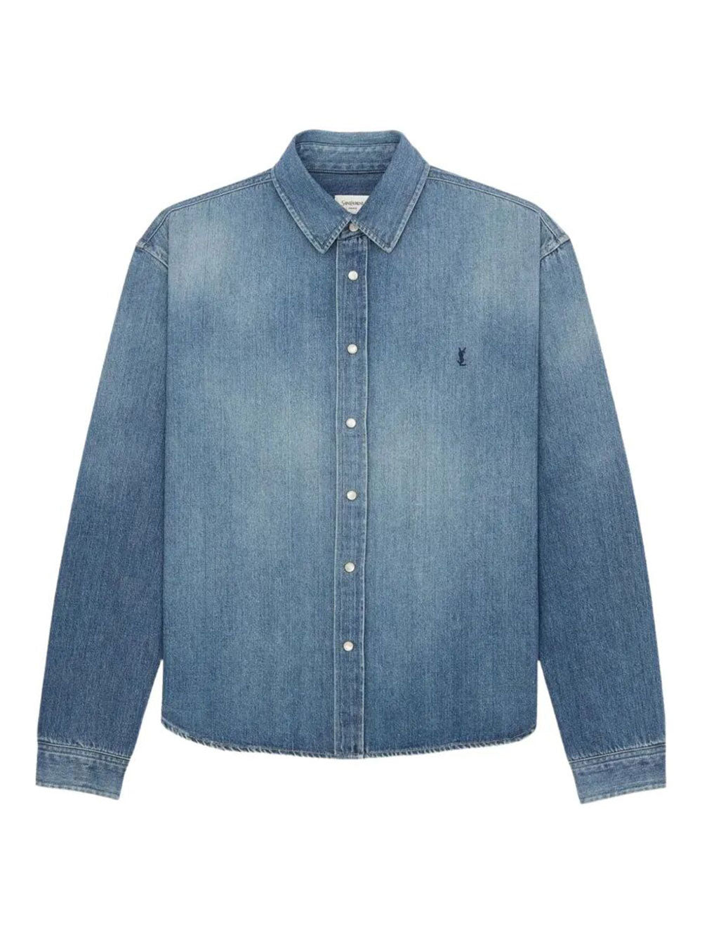 BALENCIAGA Balenciaga Squeeze Denim Motorcycle Jacket