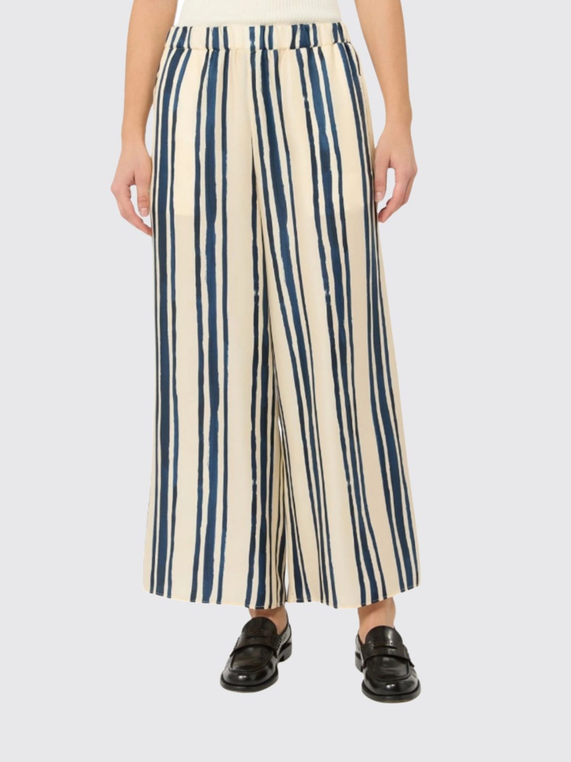 MAX MARA oversized printed silk twill shirt