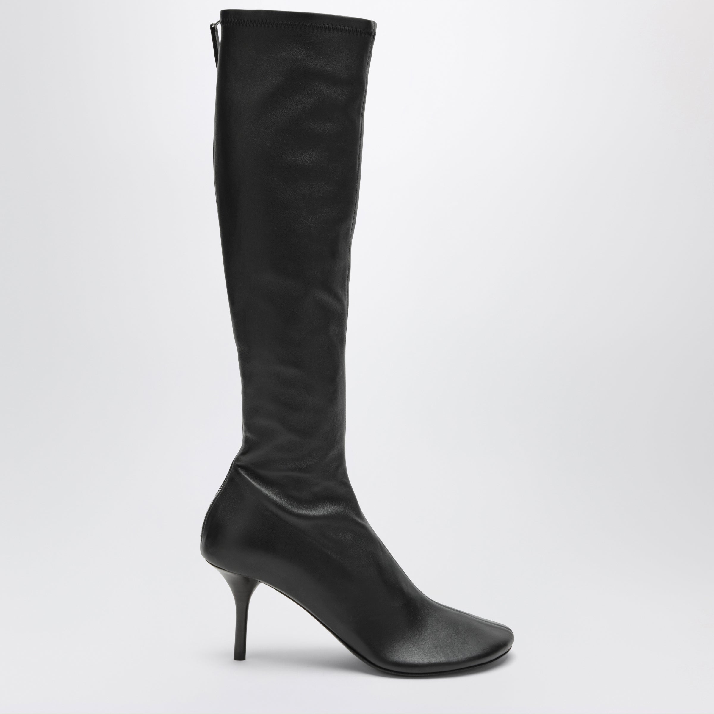 BALENCIAGA laced-up leather mini skirt