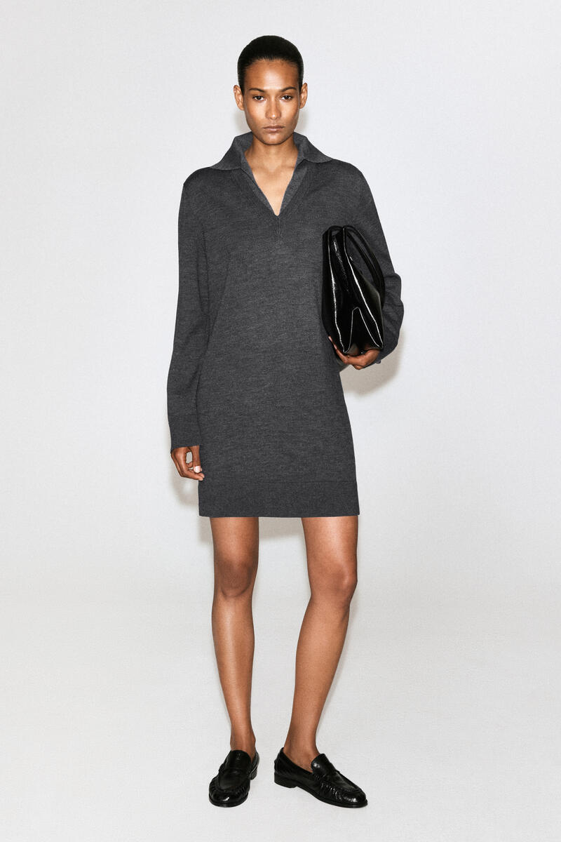COS COS Merino Wool Mini Polo Dress
