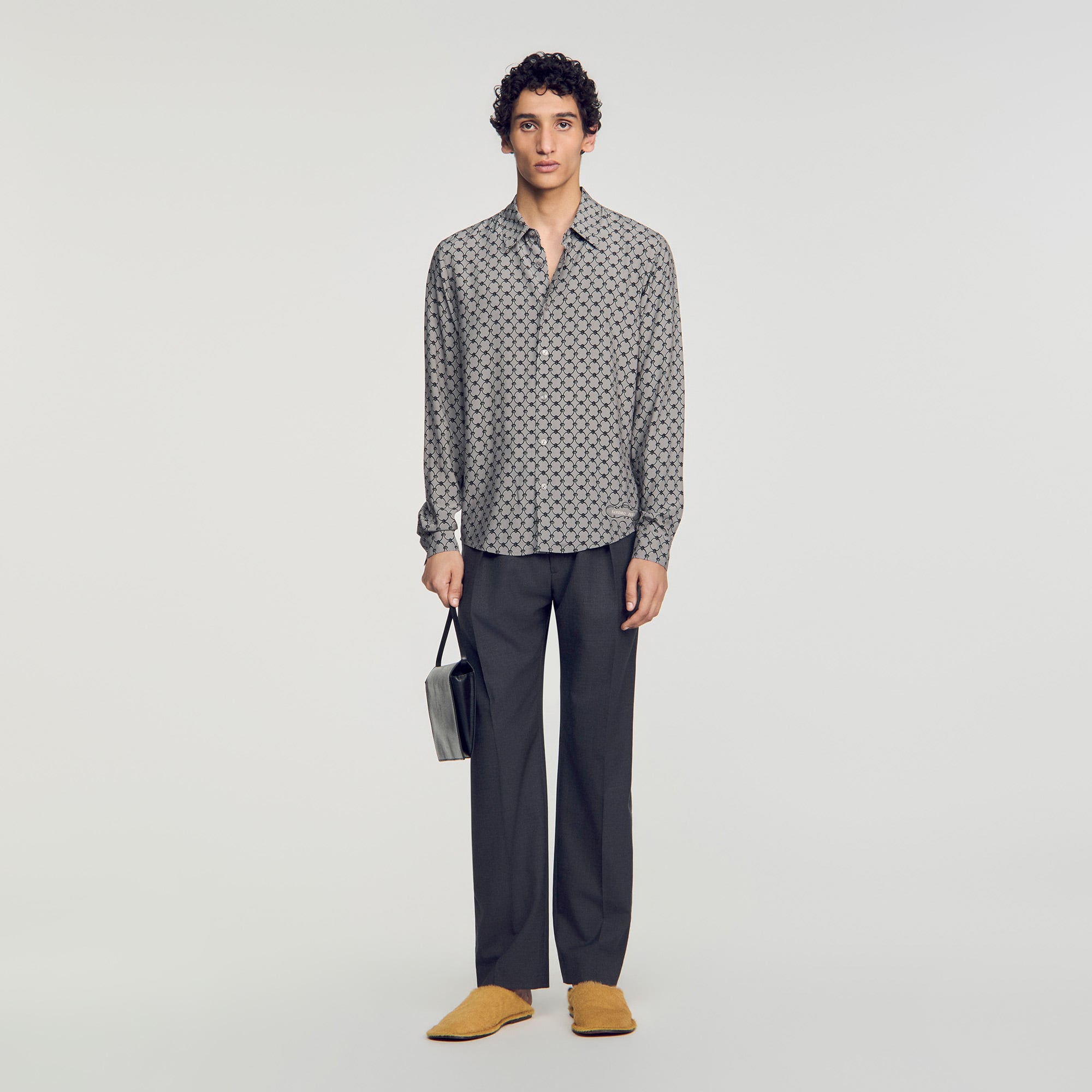 SANDRO Chain print shirt