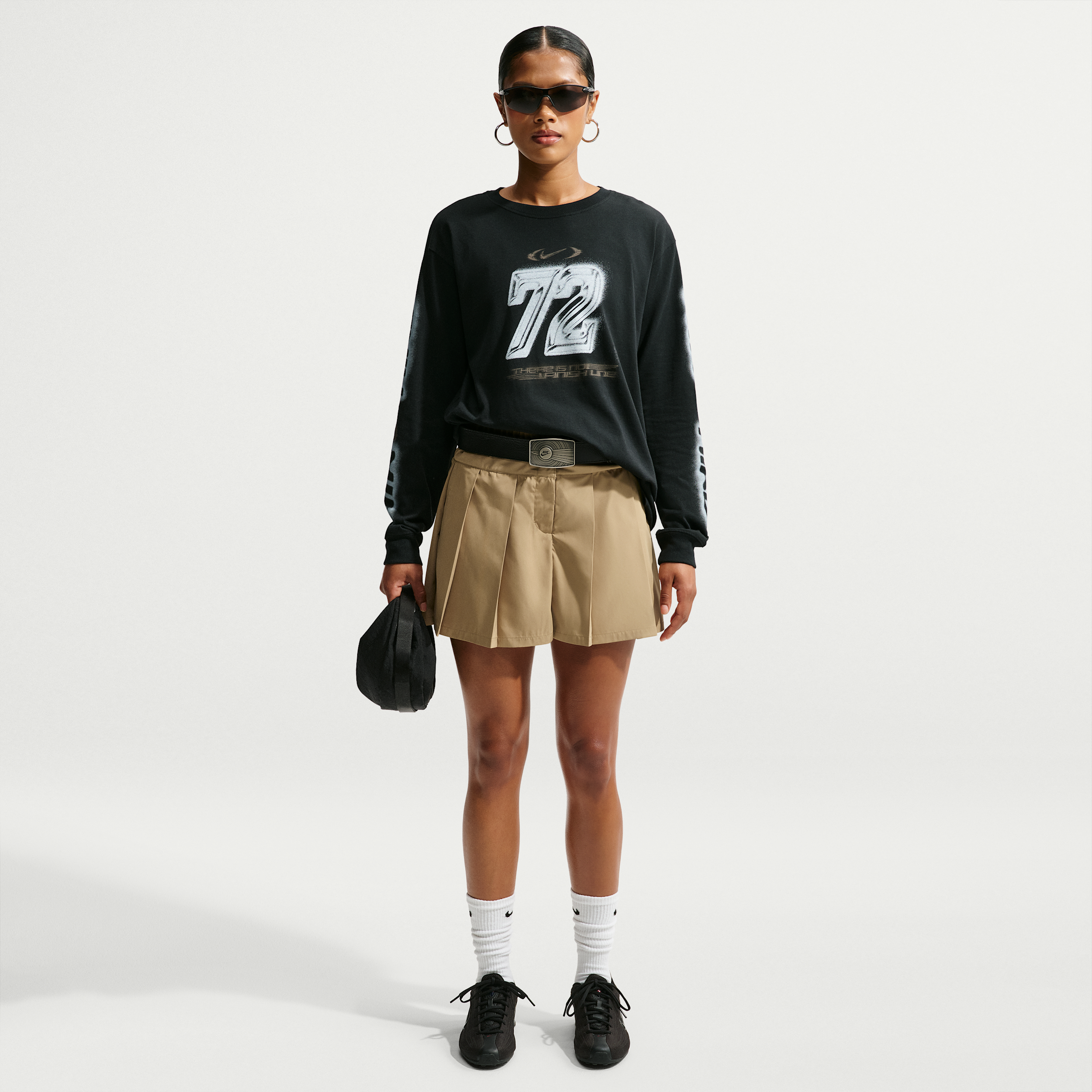 NIKE Nike Sportswear Pleated Taffeta Miniskirt