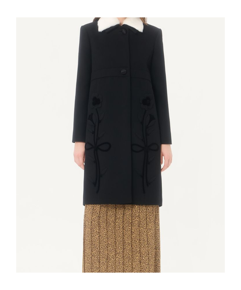 VALENTINO Valentino Embroidered Draped Coat