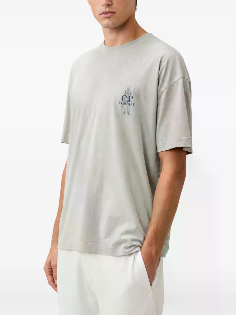 C.P. COMPANY 30/1 jersey short sleeve comfort logo t-shirt