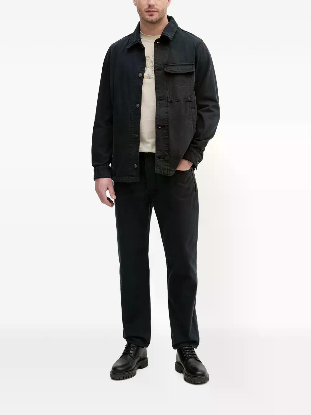 ARMANI EXCHANGE logo-patch palm-print t-shirt