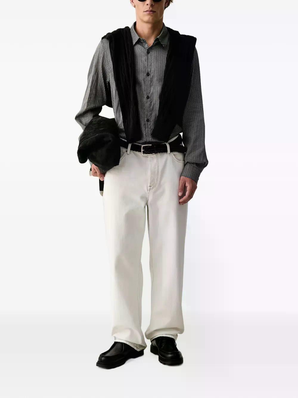 ARMANI EXCHANGE logo-print long-sleeve shirt