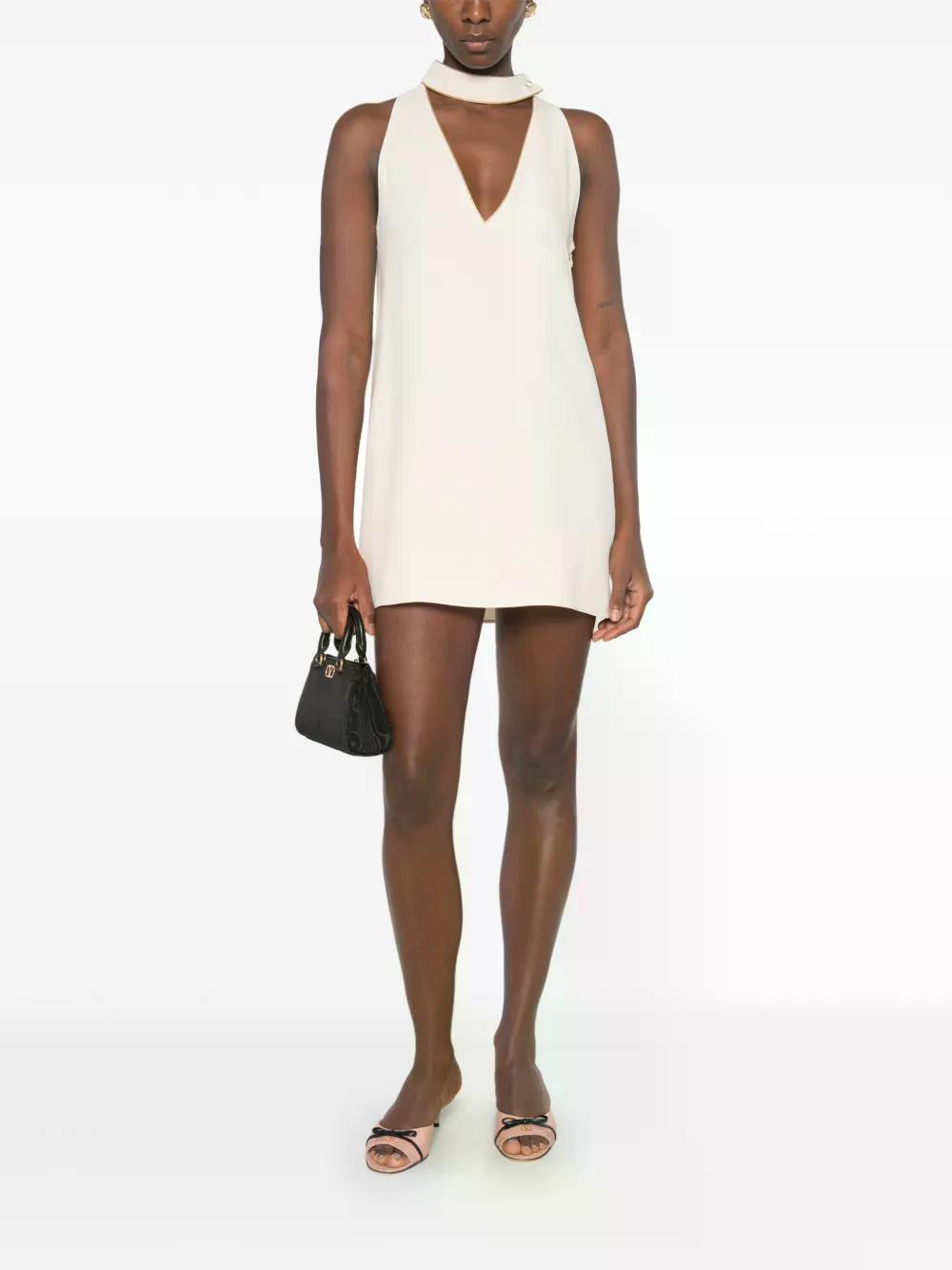 VALENTINO Valentino Garavani Sleeveless V-Neck Top with Metallic Trim