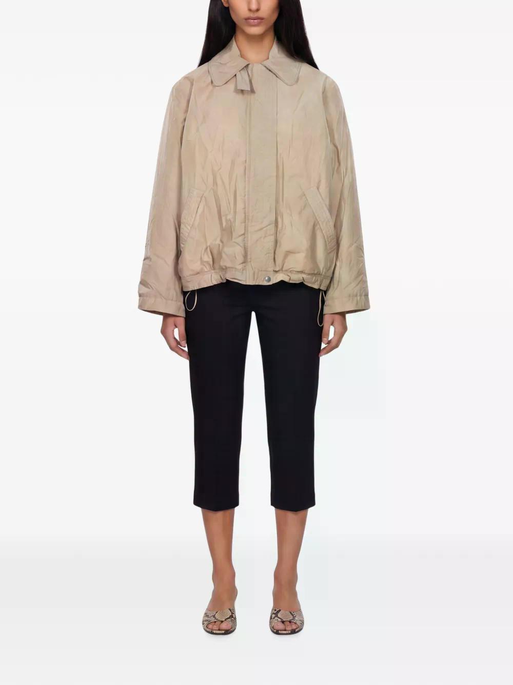 MAGDA BUTRYM Magda Butrym Scarf-Detail Zip-Up Jacket