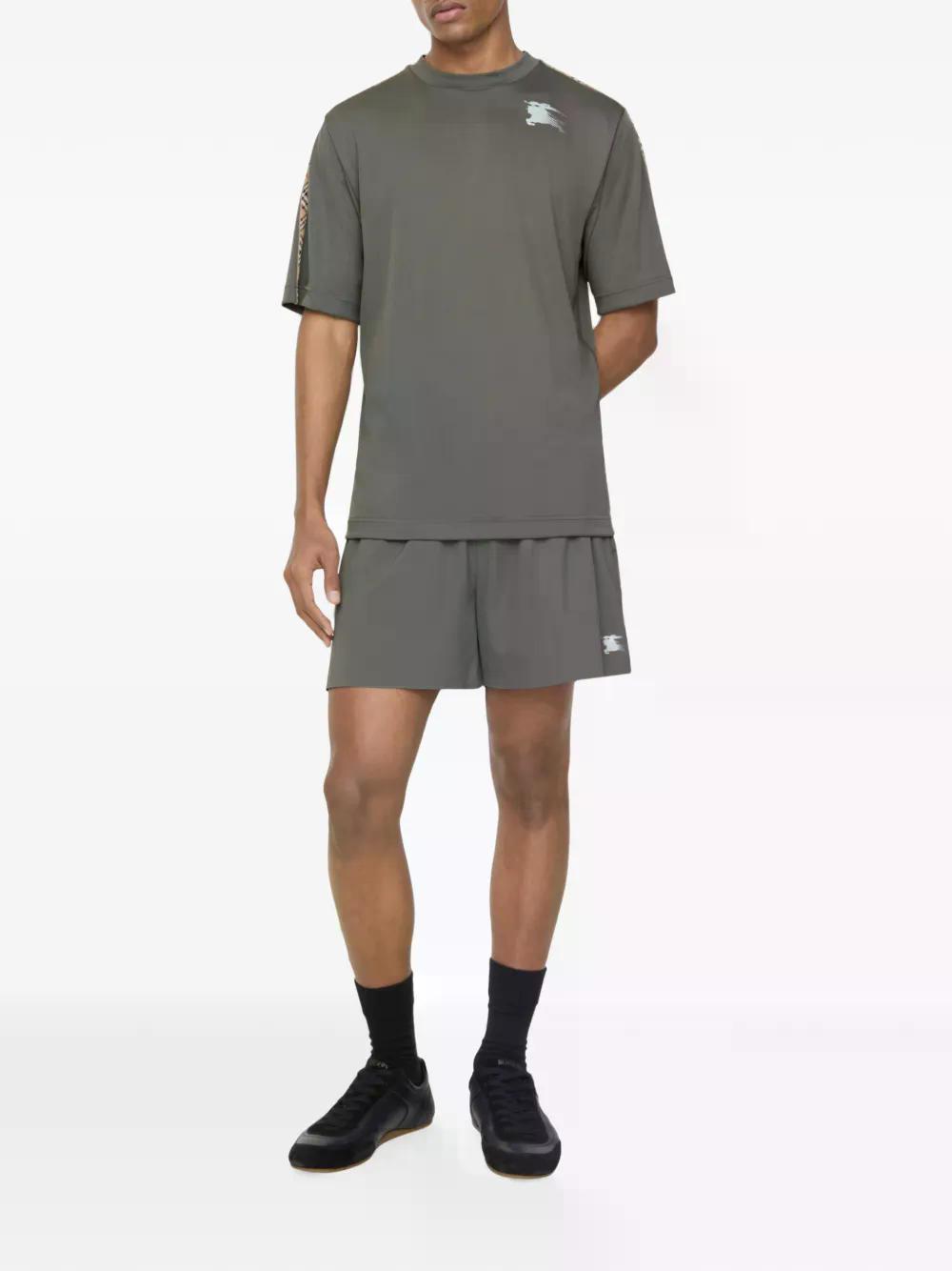 BURBERRY Burberry Stretch Nylon Shorts with Archive Beige Check Taping