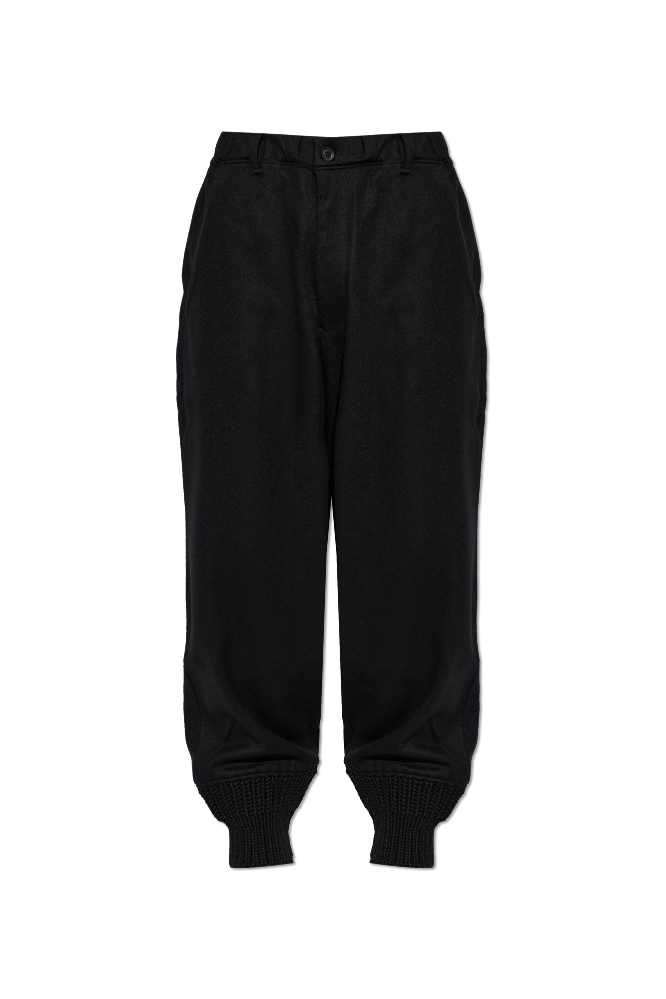 YOHJI YAMAMOTO Yohji Yamamoto Wool Tapered Leg Trousers