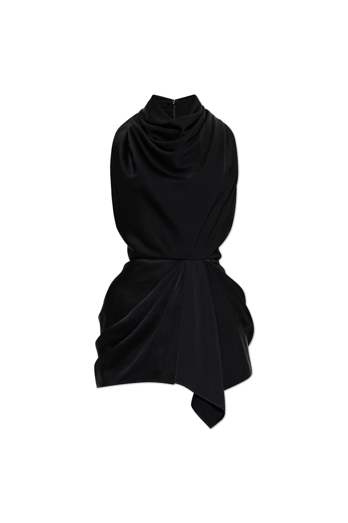 GIVENCHY Givenchy Asymmetrical Draped Sleeveless Top