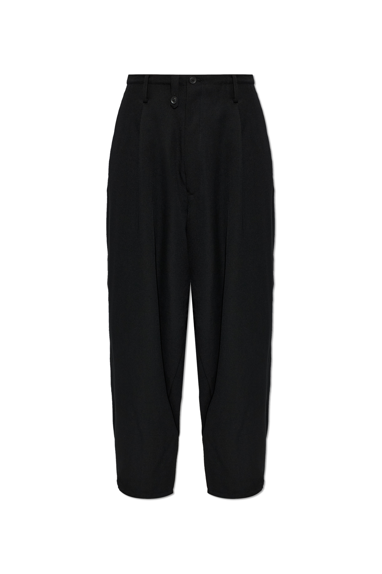 YOHJI YAMAMOTO Yohji Yamamoto Wool Wide-Leg Trousers