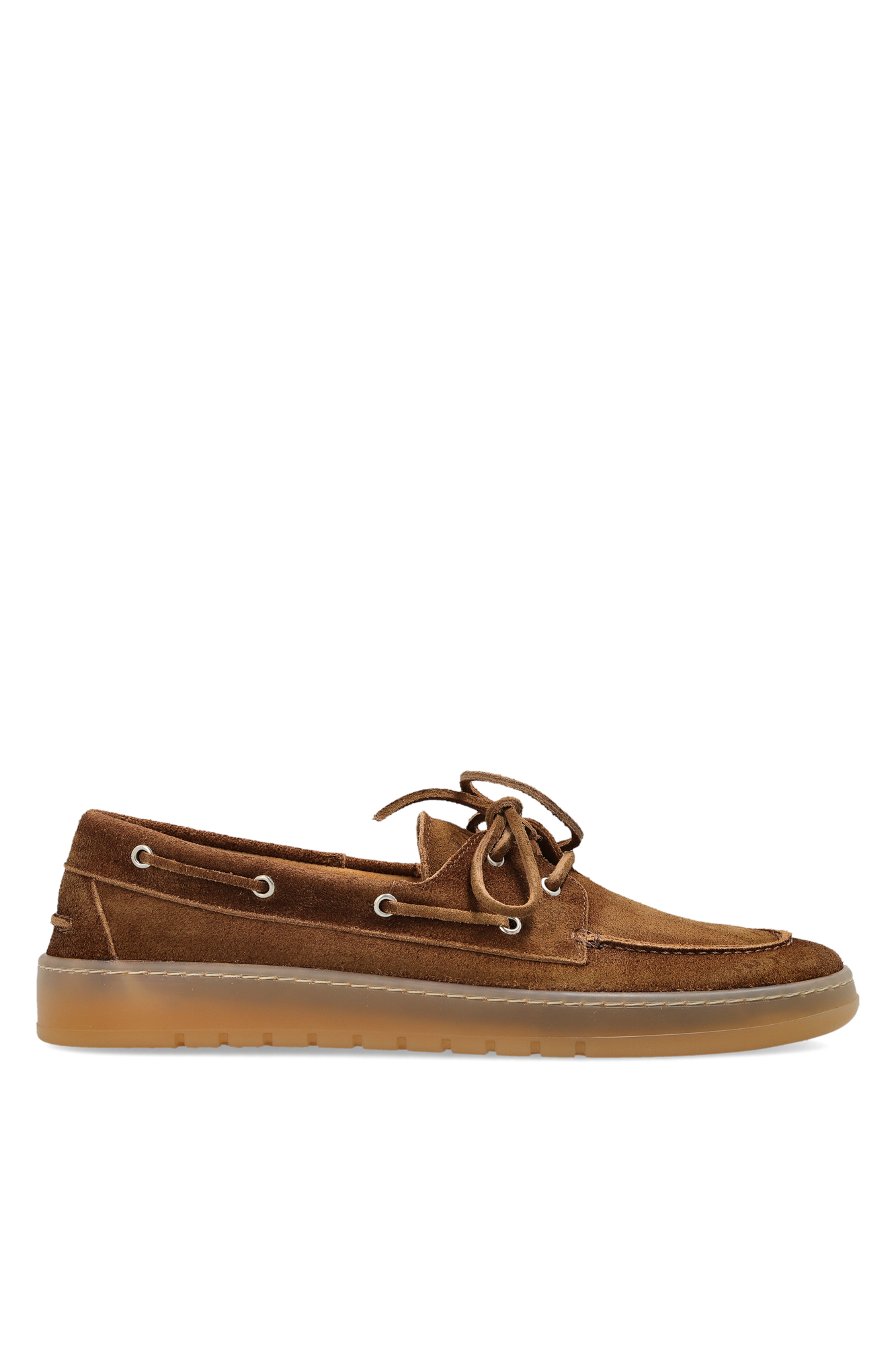 POSA POSA Suede Boat Loafers with Knot Detailing