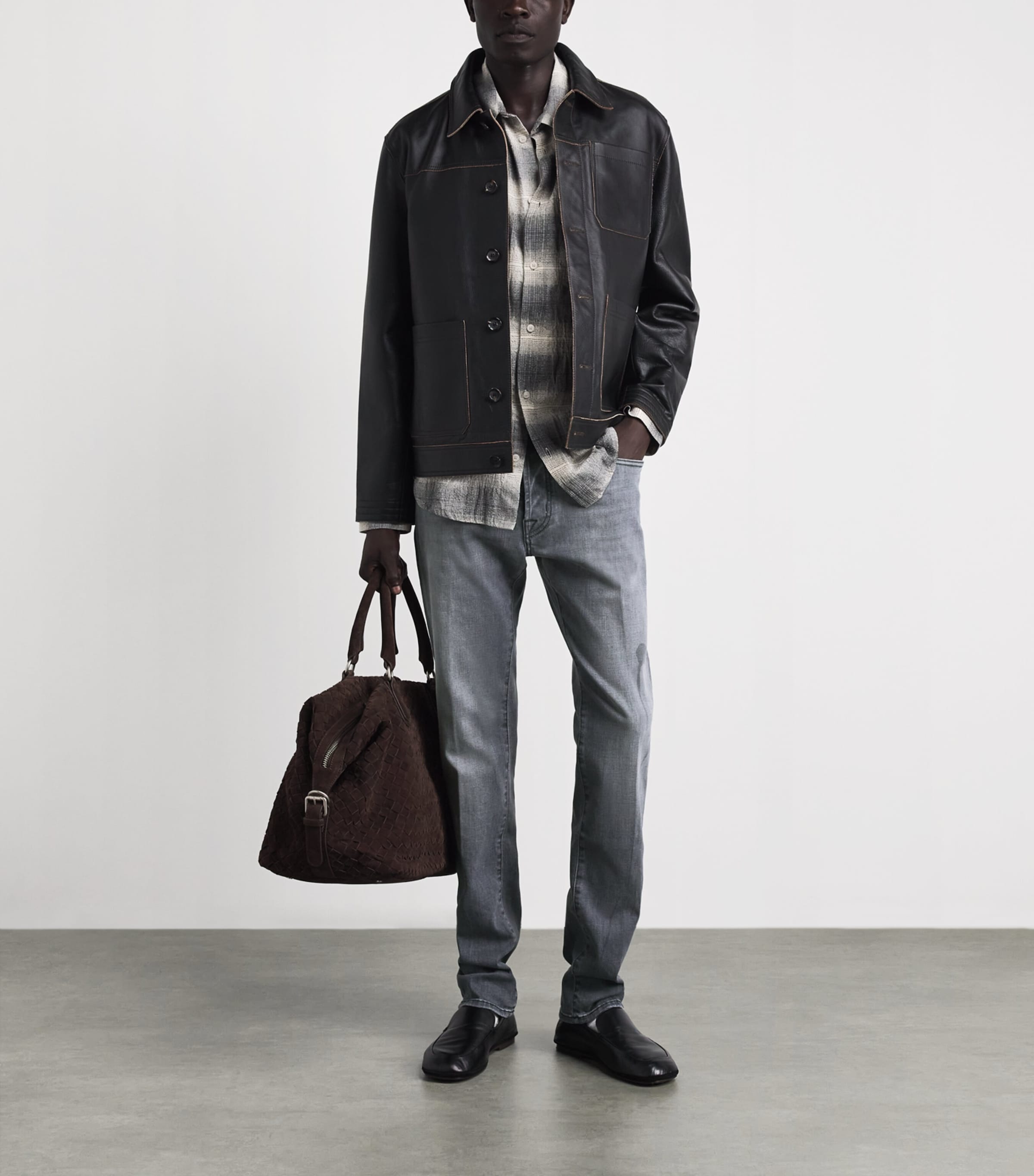 JACOB COHEN Jacob Cohën Bard Slim Jeans with Ostrich Leather Patch
