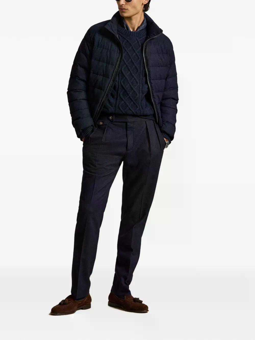 POLO RALPH LAUREN Polo Ralph Lauren Wool Flannel Pleated Trousers