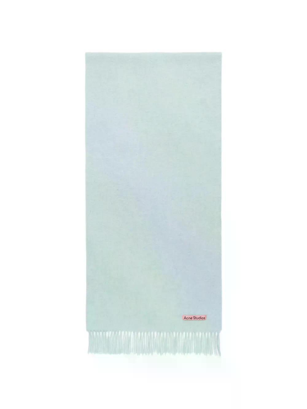 ACNE STUDIOS fringe wool scarf – narrow