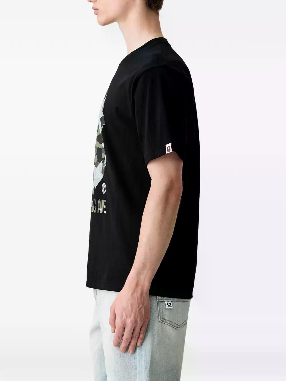 A BATHING APE sta over print 1st camo camouflage-print t-shirt