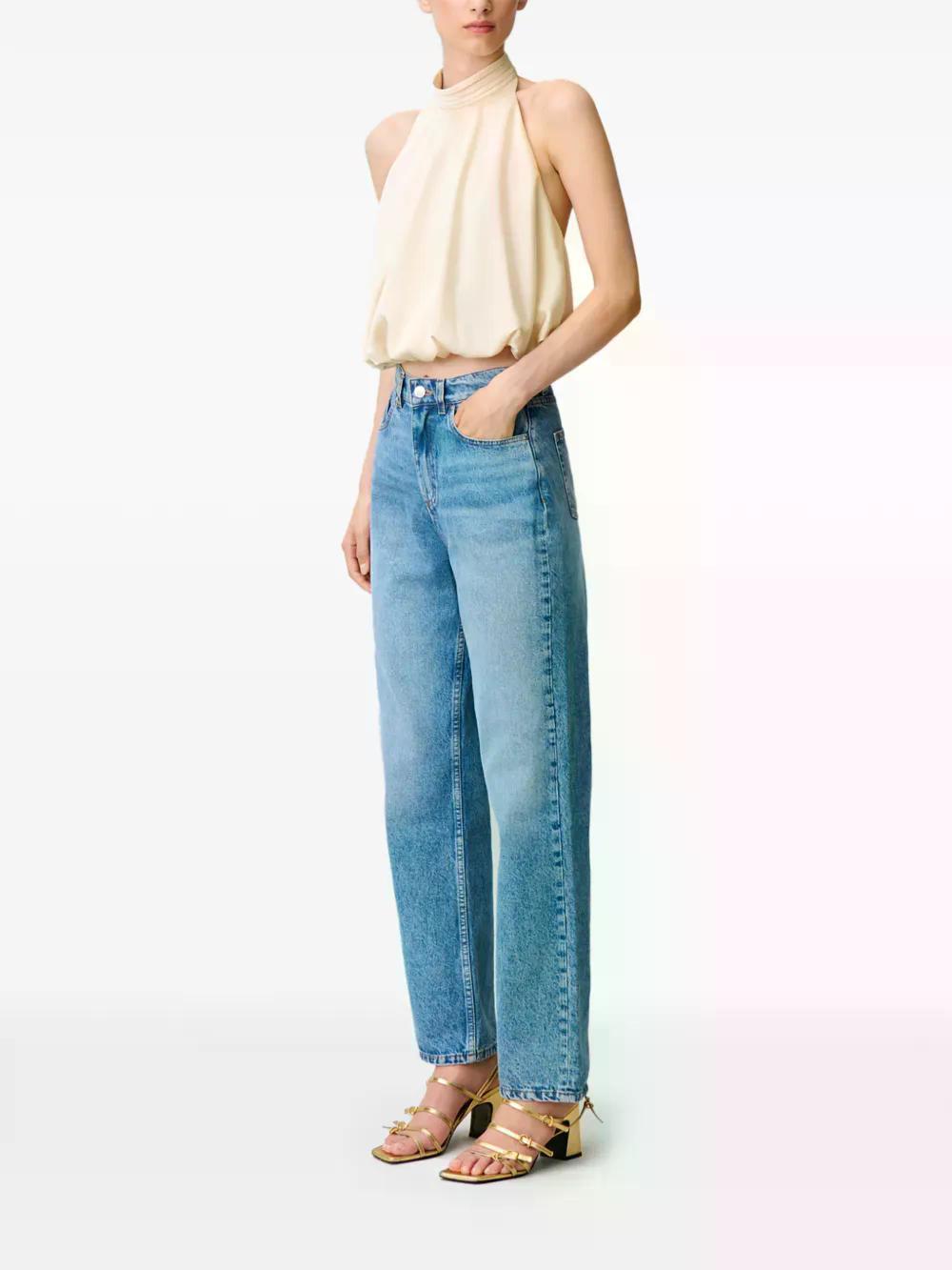 CLAUDIE PIERLOT Claudie Pierlot Halter-Neck Bubble-Hem Top