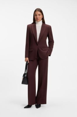 HUGO HUGO Regular-Fit Straight-Leg Pants with Two-Way Stretch