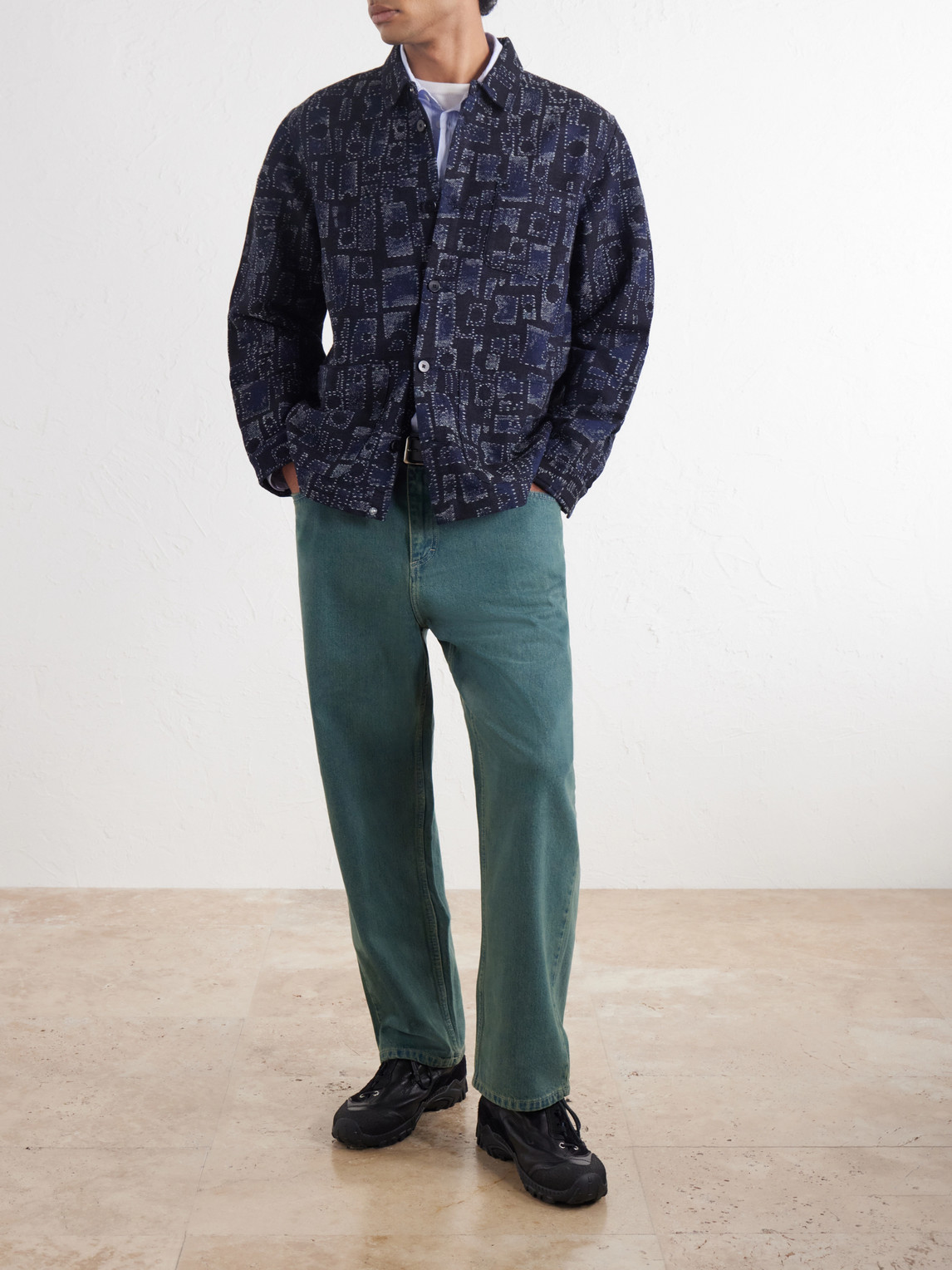 FOLK Folk Assembly Jacquard Cotton-Blend Jacket