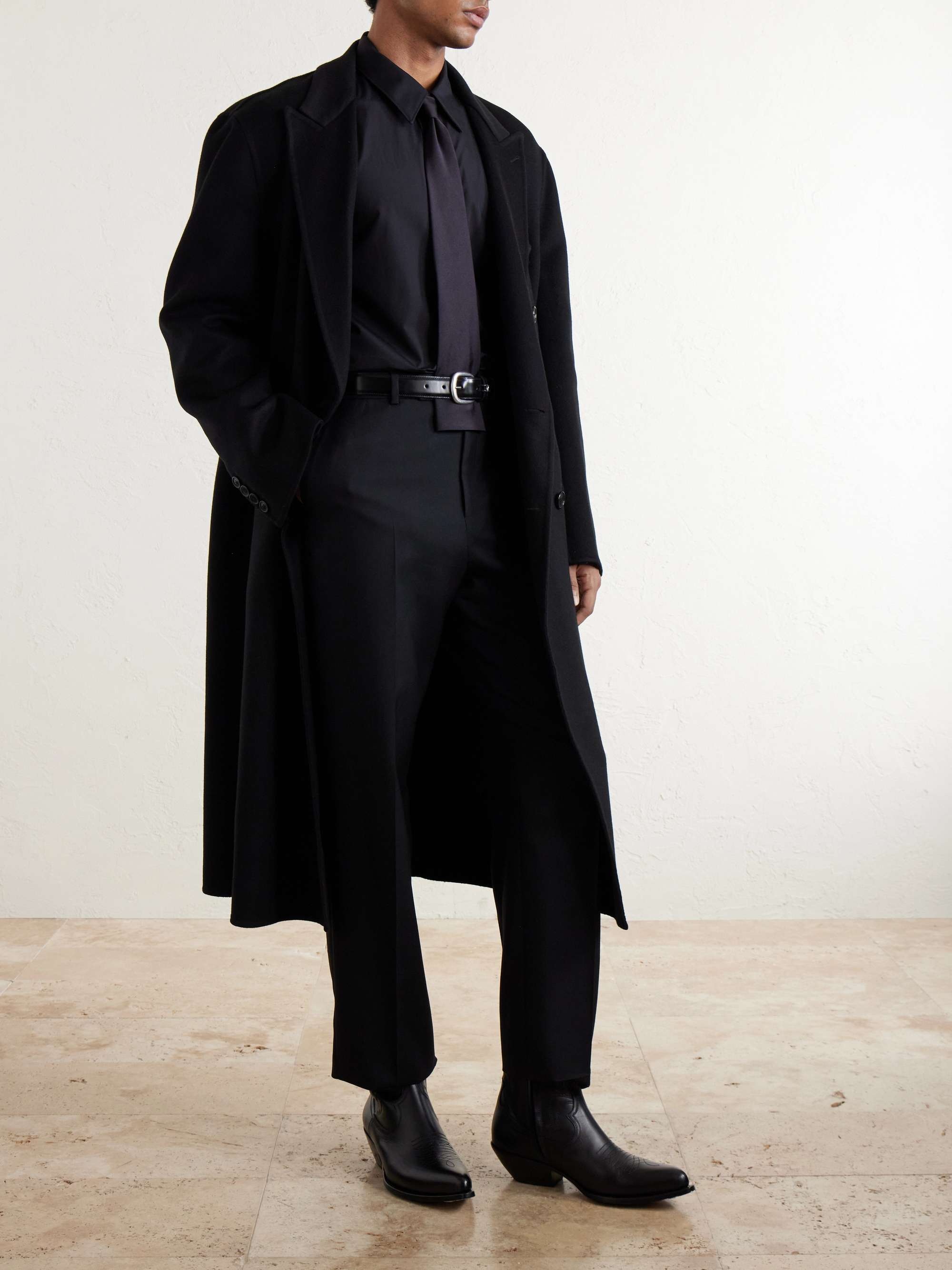 CELINE CELINE Double-Breasted Cashmere Overcoat