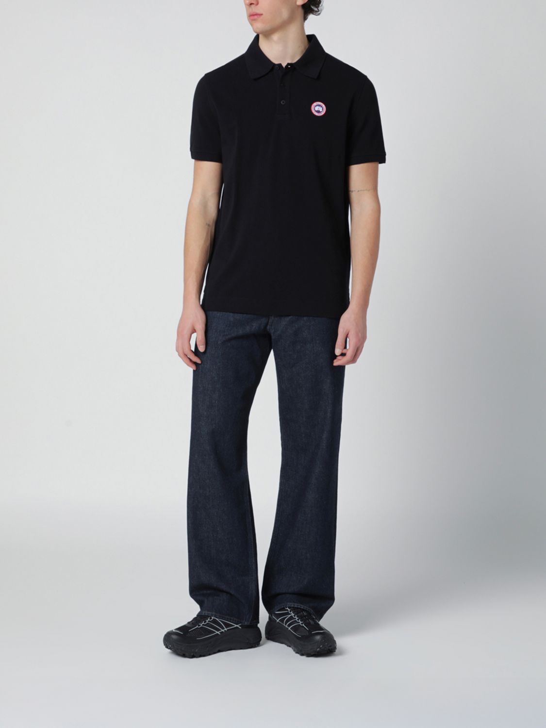 CANADA GOOSE Canada Goose Slim Fit Cotton Polo Shirt with Contrast Logo