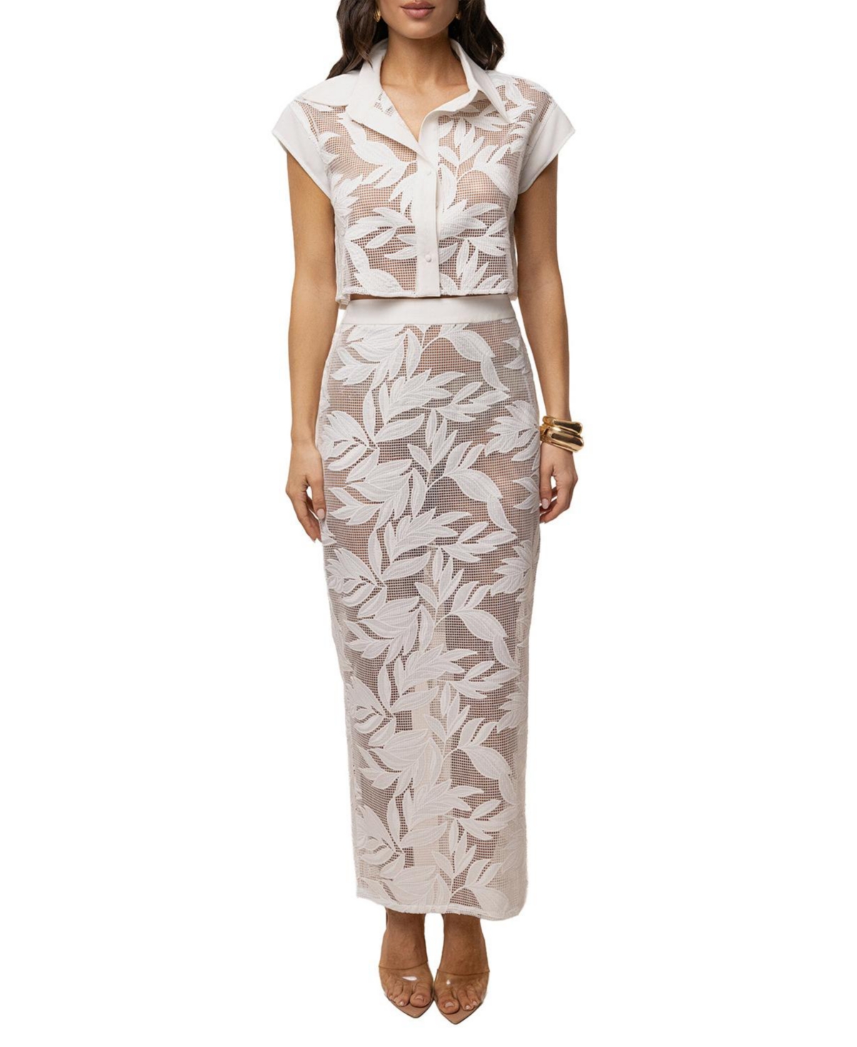 JLUXLABEL Jluxlabel Bali Nights Embroidered Maxi Skirt