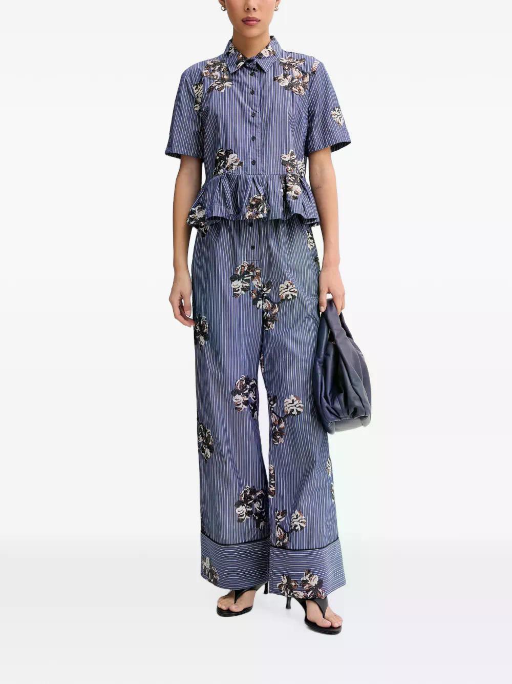 MUNTHE MUNTHE Nikita Sequin-Embellished Palazzo Pants