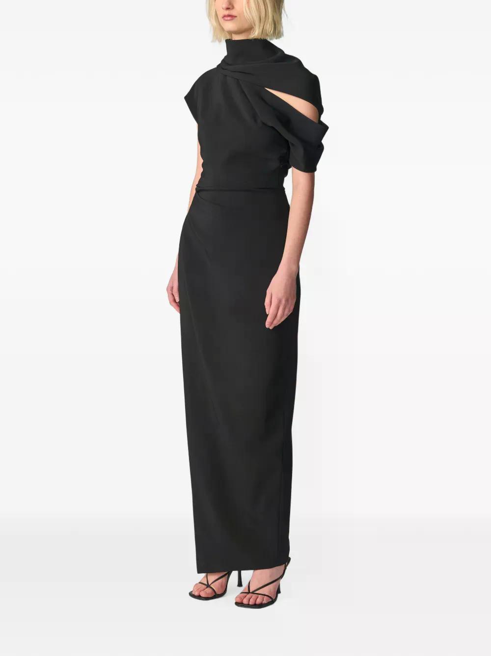MONSE Monse Draped Cut-Out Maxi Dress