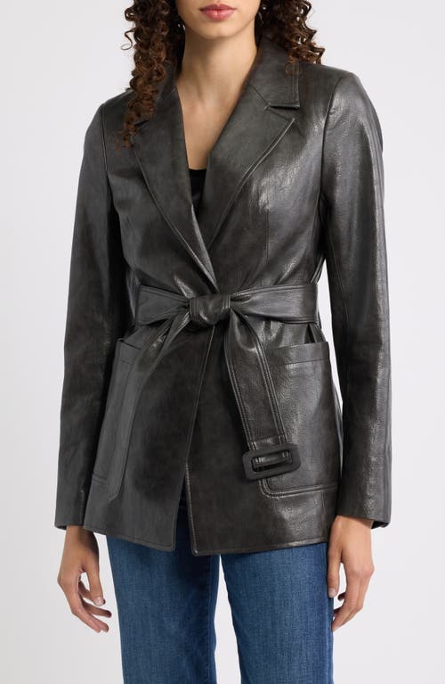 KOBI HALPERIN Kobi Halperin Colleen Belted Faux Leather Jacket