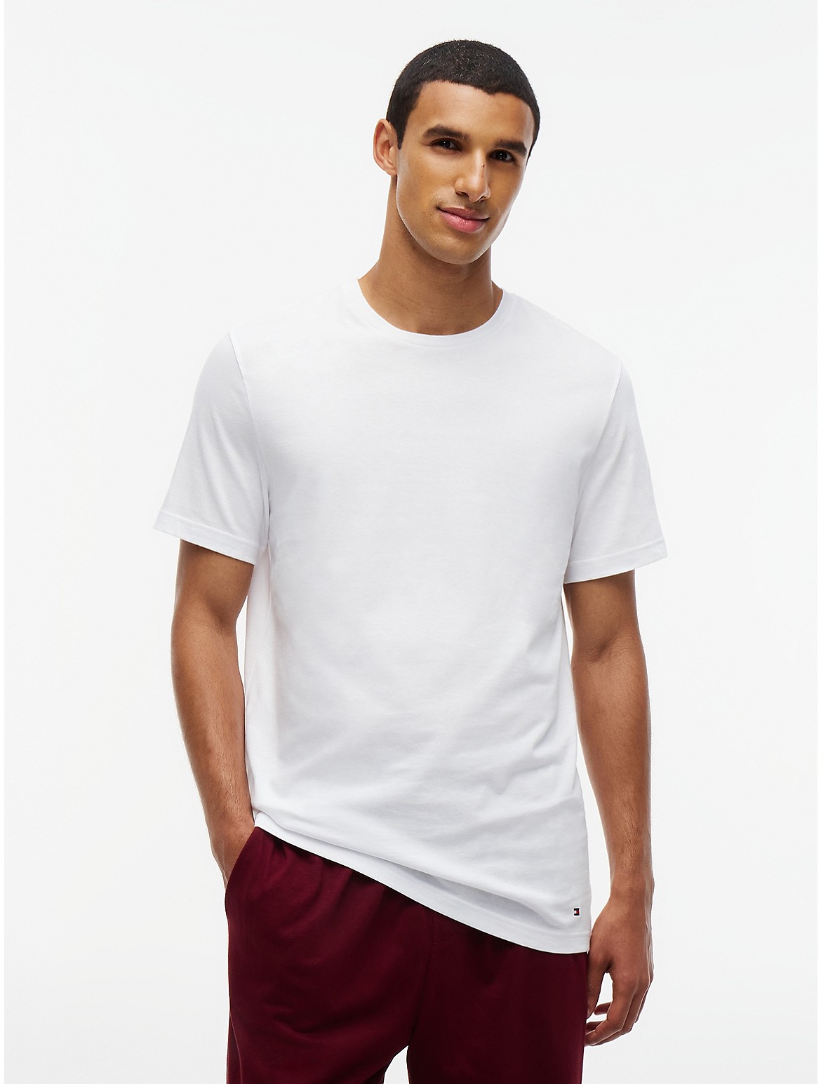 TOMMY HILFIGER men's cotton classics crewneck undershirt 5-pack -