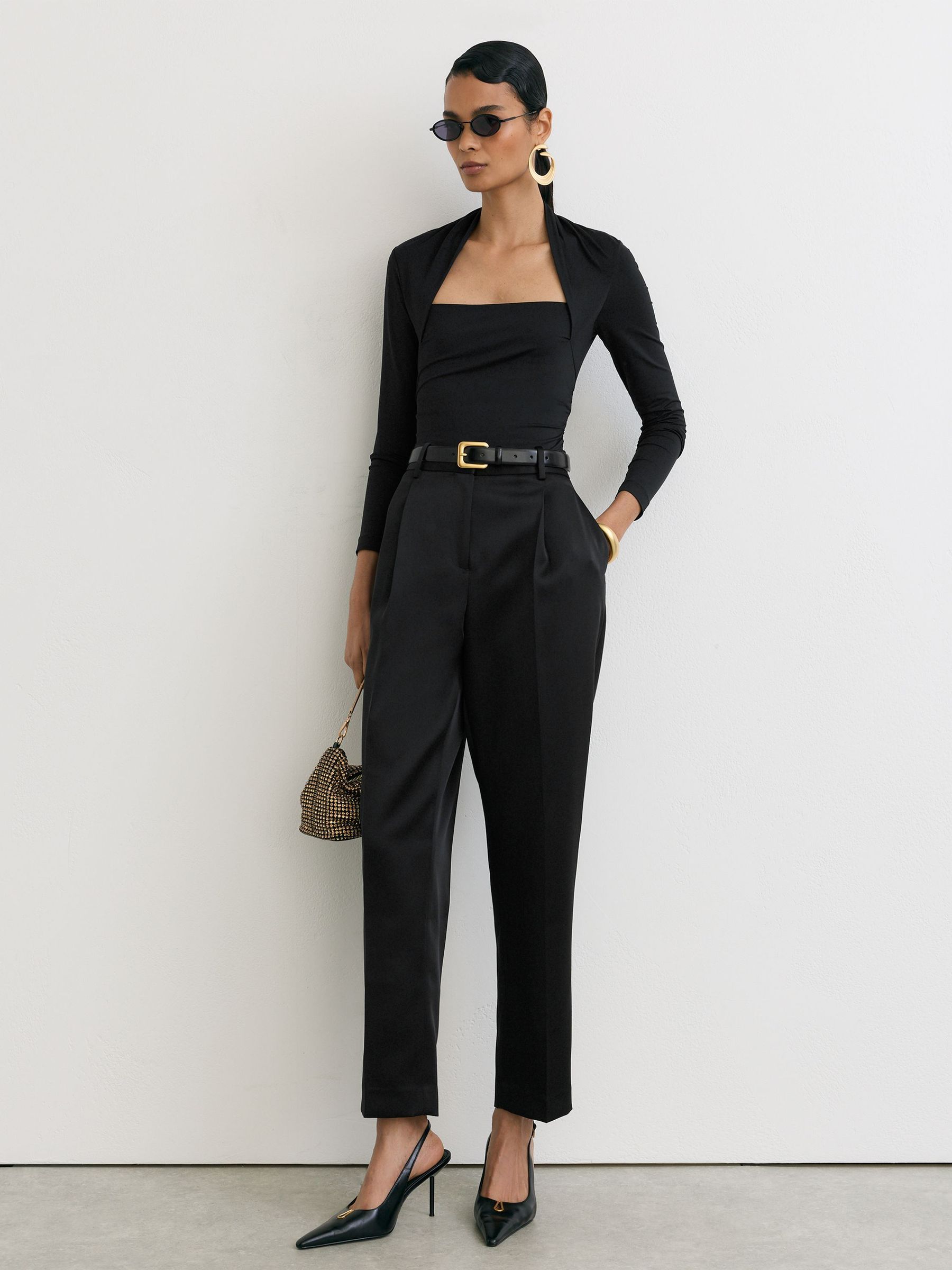 REISS REISS Long-Sleeve Shrug Top