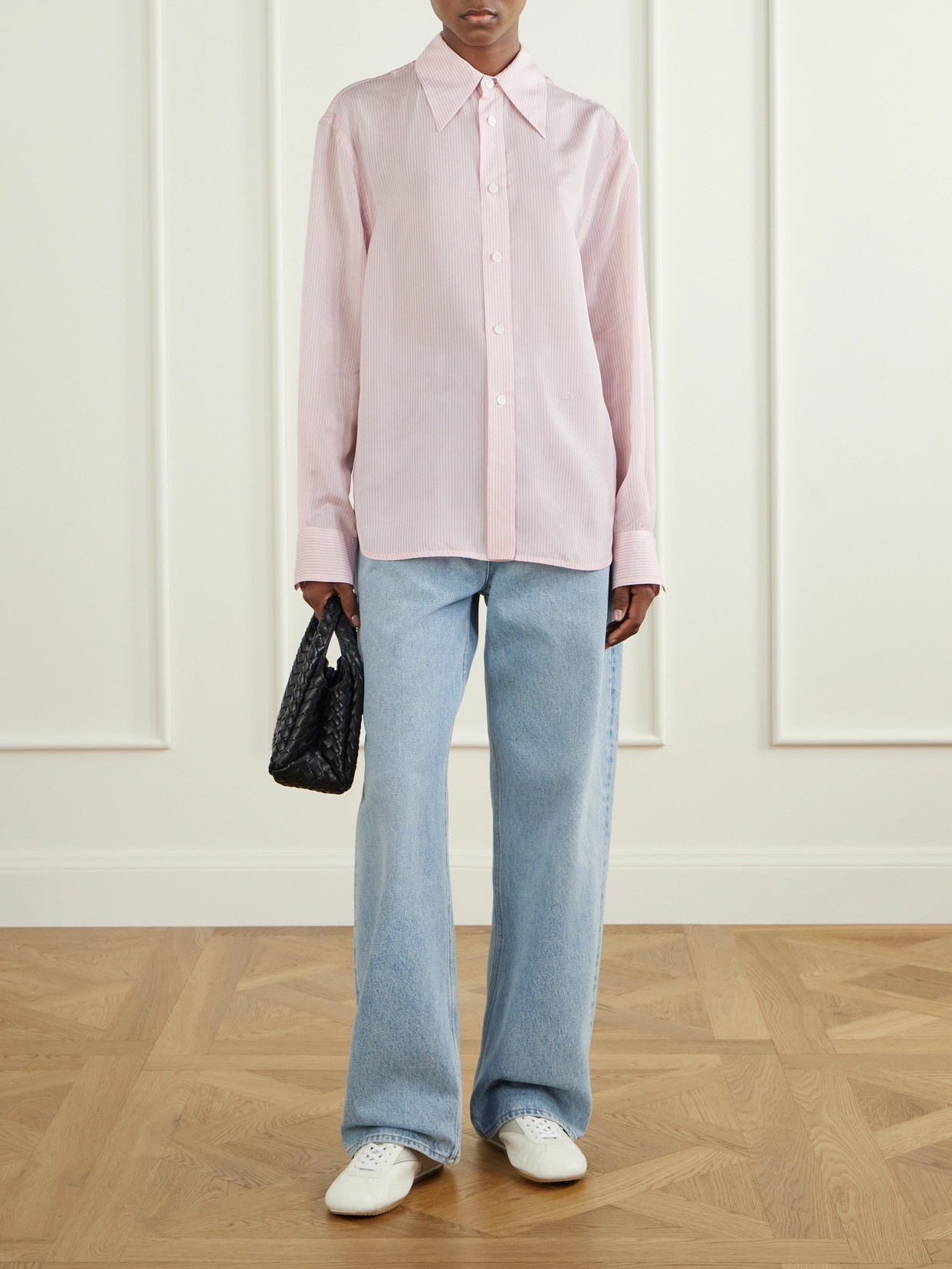 BOTTEGA VENETA BOTTEGA VENETA Pinstriped Crepon Shirt