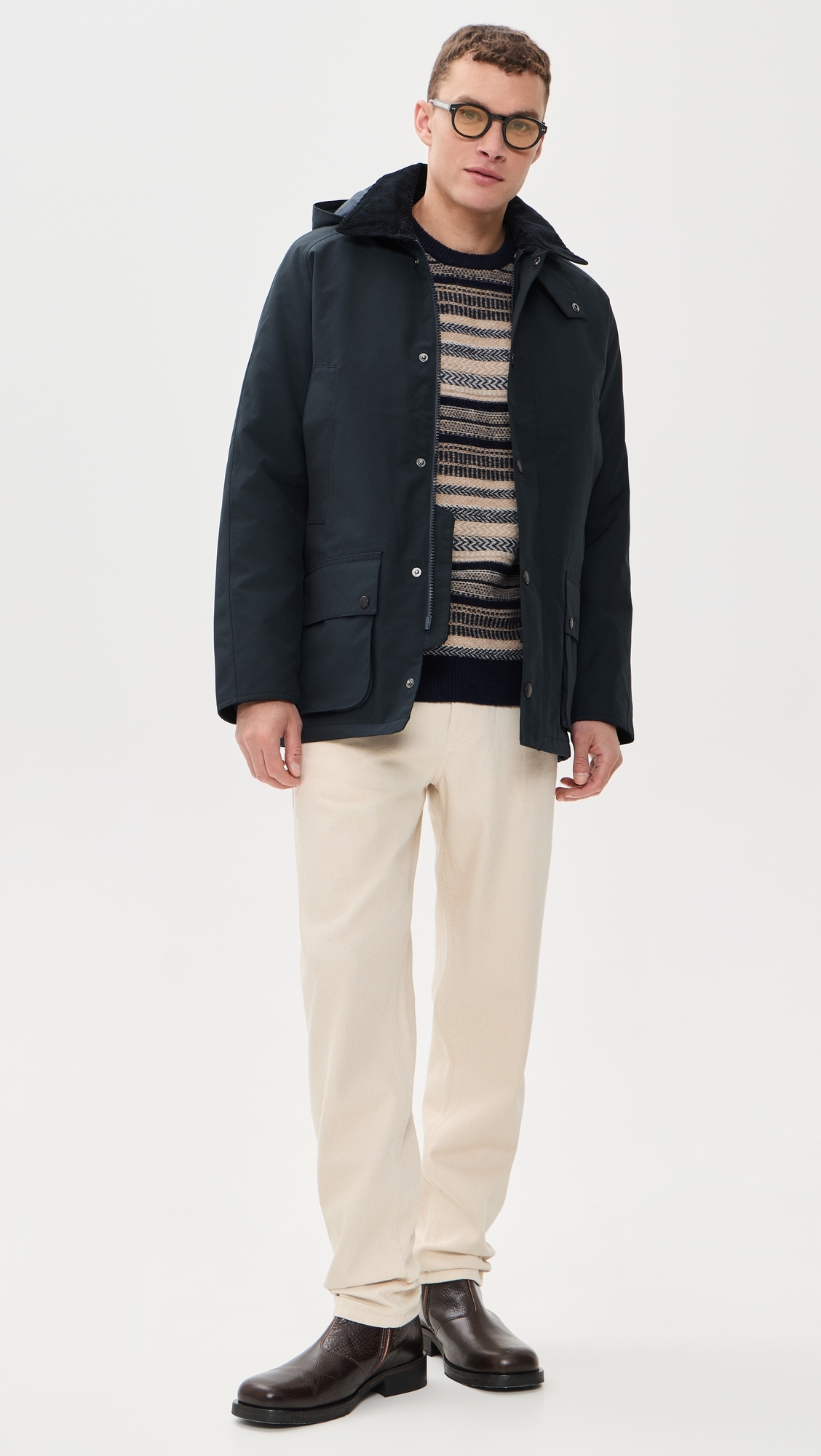 BARBOUR BARBOUR Winter Ashby Waxed Cotton Jacket
