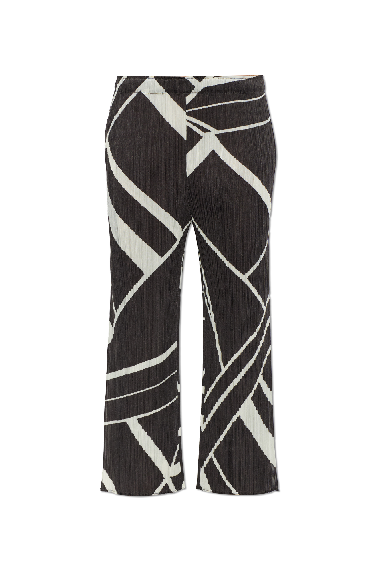 ISSEY MIYAKE Issey Miyake Pleated Trousers with Geometric Print