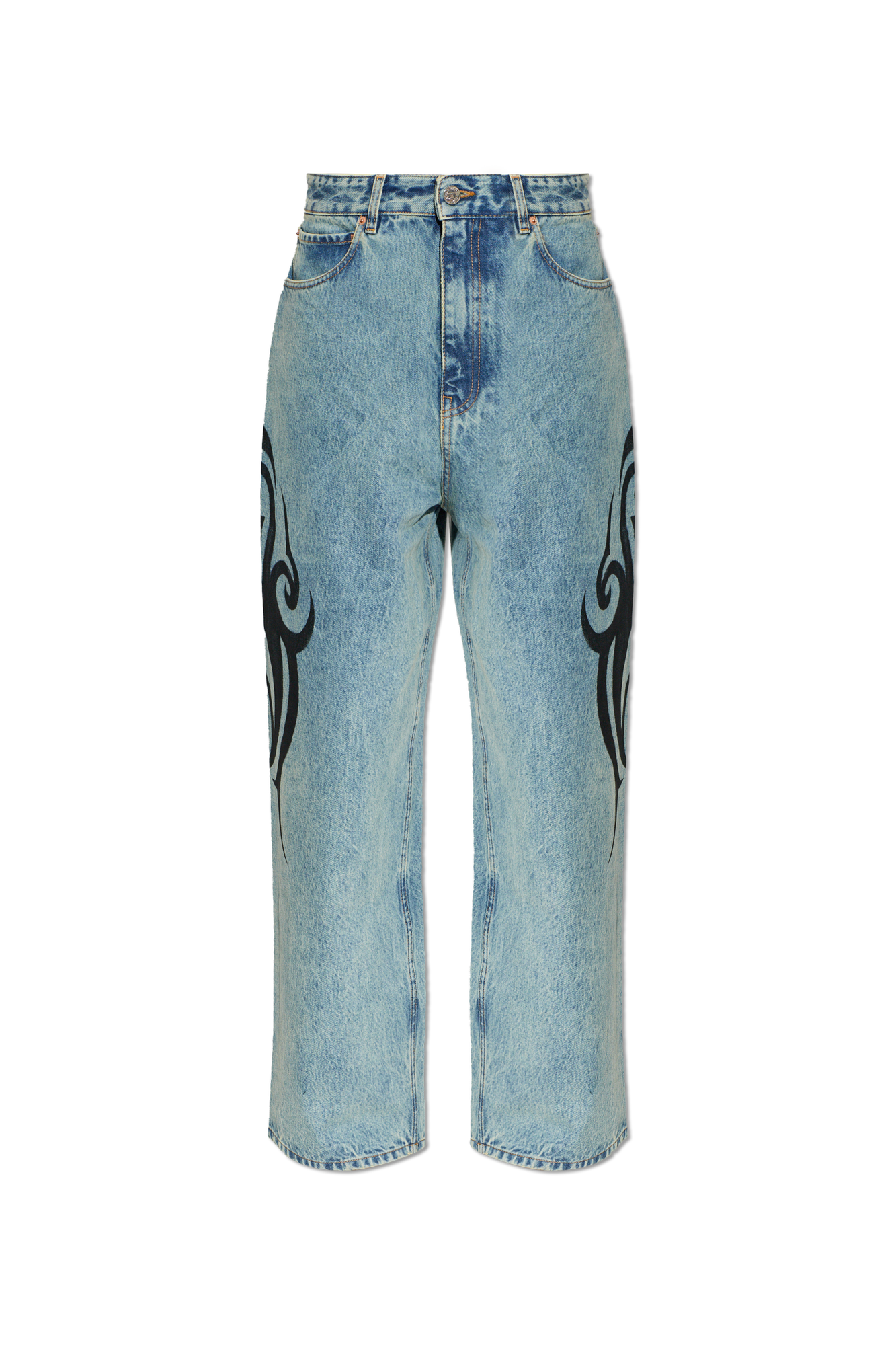 VETEMENTS VETEMENTS Printed Wide Leg Jeans