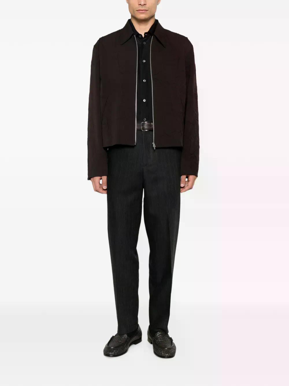 BARENA VENEZIA Barena Herringbone Weave Straight-Leg Trousers