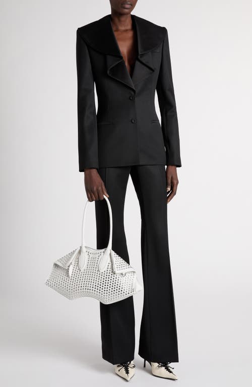 ALEXANDER MCQUEEN McQueen Ruffle Neck Wool Jacket