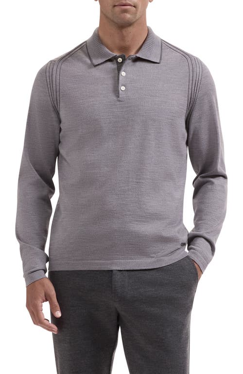 BUGATCHI merino wool polo sweater