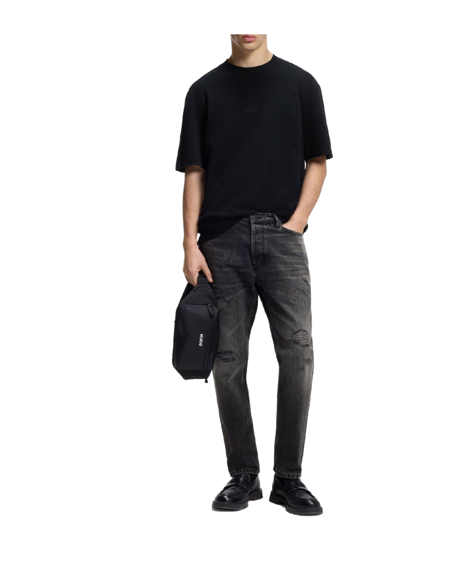 HUGO BOSS Hugo Boss Distressed Denim Jeans