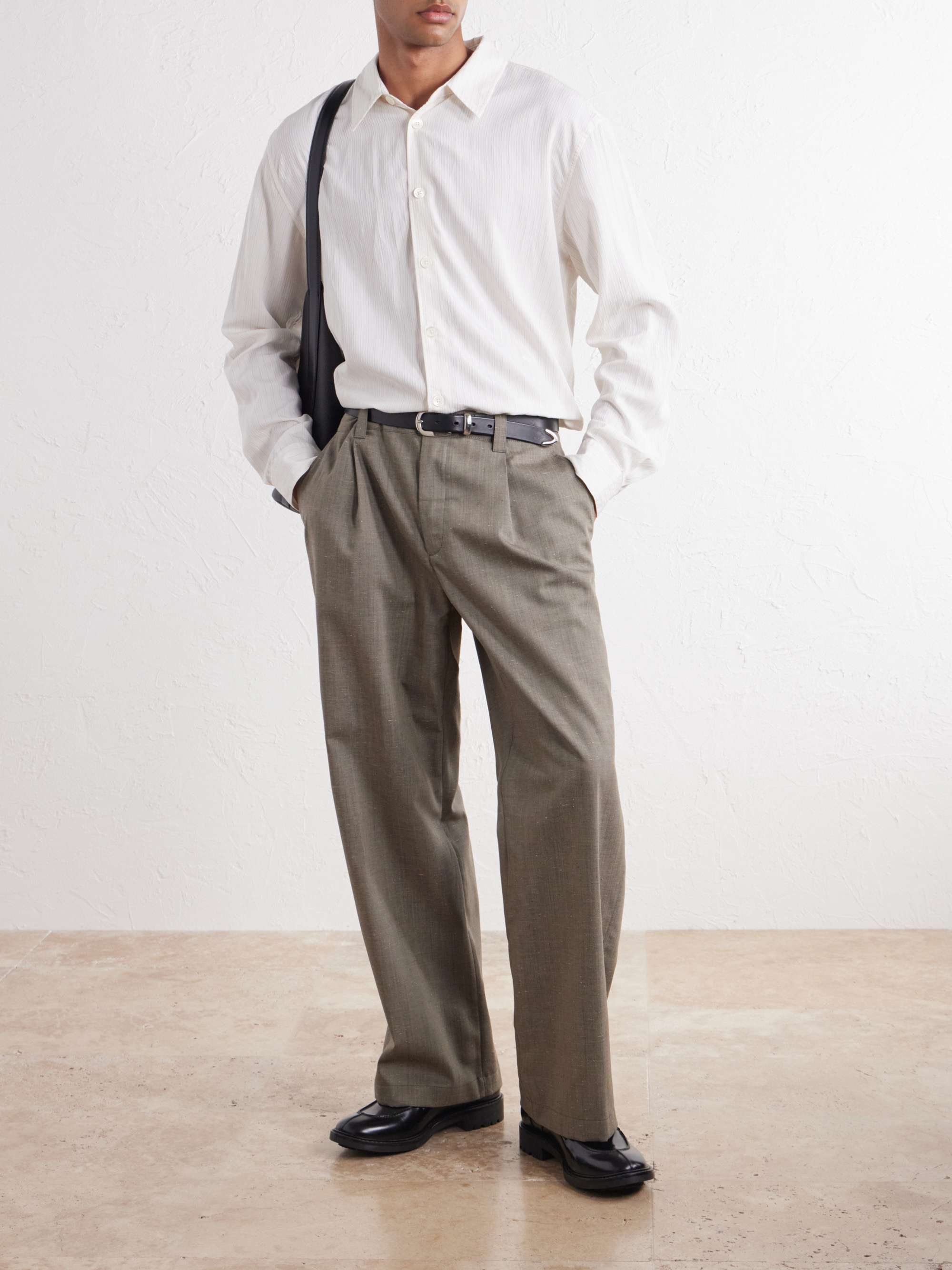 OUR LEGACY Our Legacy - Still Wide-Leg Wool-Blend Chinos - Men - Neutrals