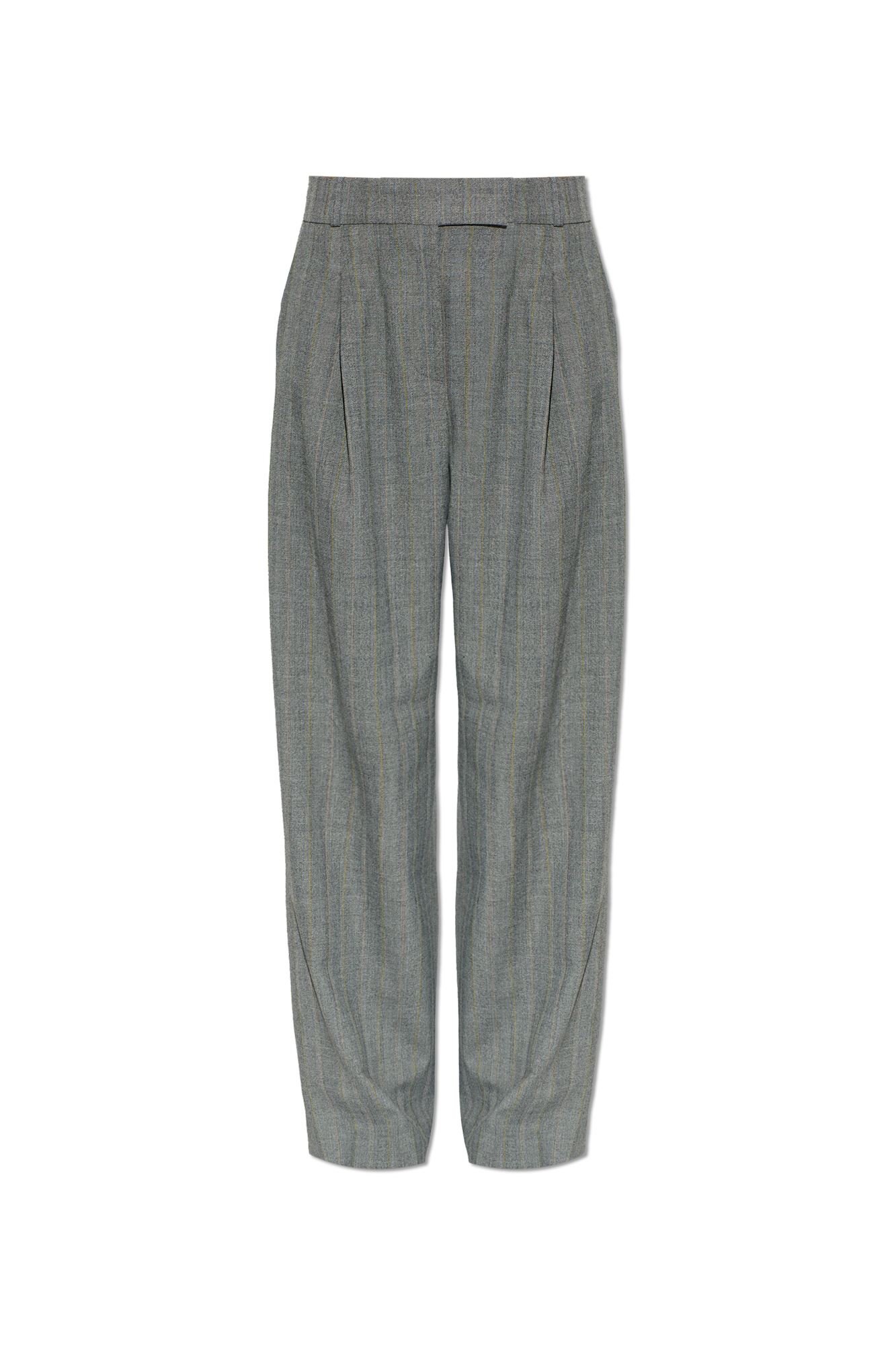 BAUM UND PFERDGARTEN BAUM UND PFERDGARTEN Neya Trousers Herringbone with Yellow and Beige Stripes