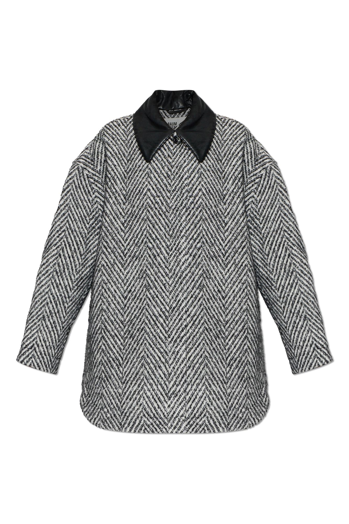 SACAI fringed wool-blend tweed shorts