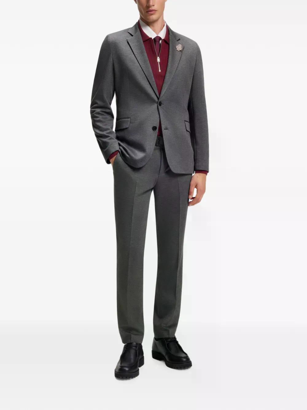 HUGO HUGO Melange Stretch Wool Extra-Slim Fit Dress Trousers